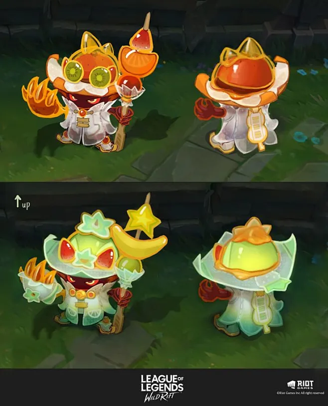 League of Legends: Wild Rift Food Spirits Veigar 冰糖葫芦 维迦, Binwan Liu-花瓣网
