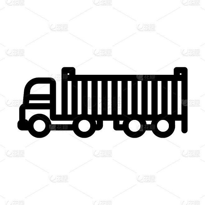 集装箱卡车图标