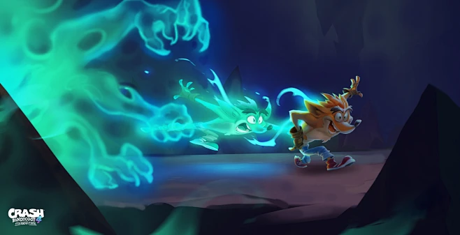 {游戏系列} 美国 Crash 4（场景，角色，UI）-花瓣网