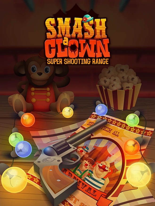 Smash a Clown - 2d graphics design : Smash a Clown is a funny shooting ...