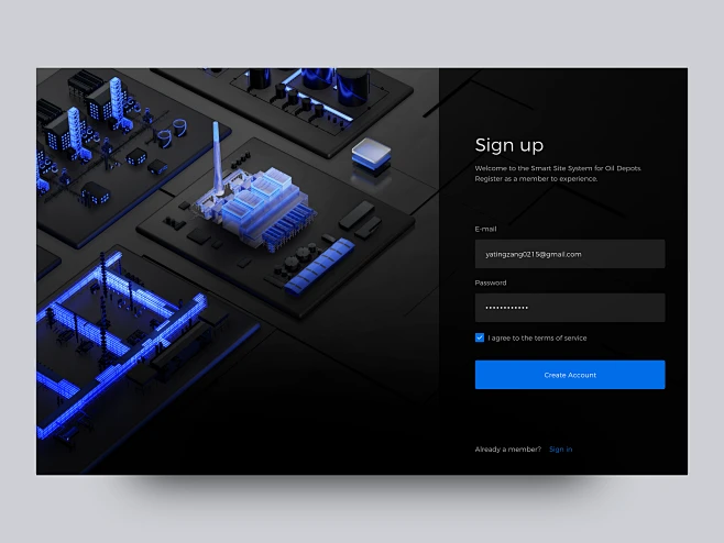 Smart Site System x Login Page by ZAN on Dribbble-花瓣网