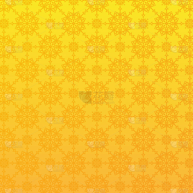 Orange islamic pattern, vector, illustration, eps