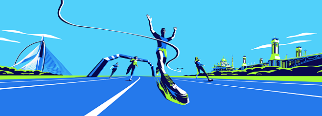 blue Event malaysia Marathon run athletic Dynamic fitness gymnastics sports