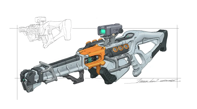 Gun concept-花瓣网