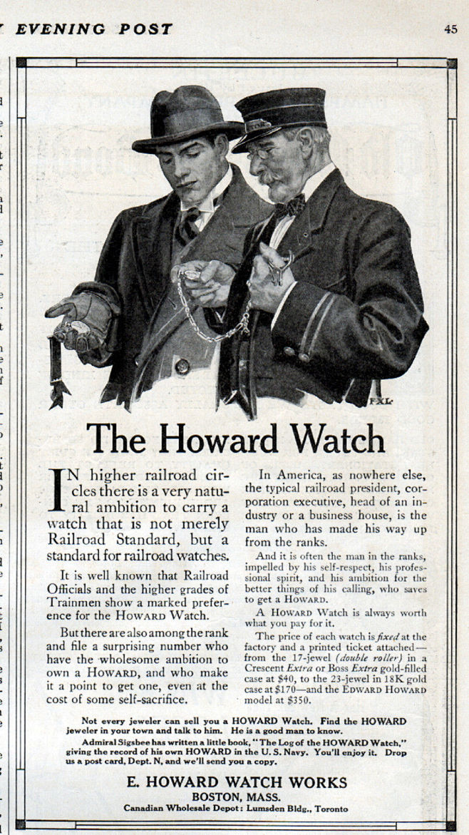 1914 Howard Watch ad Illustrated