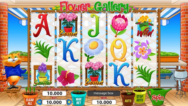 Online slot machine for SALE – “Flower Gallery” : Online slot machine ...