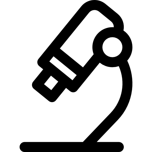 Microscope Basic Rounded Lineal icon-花瓣网