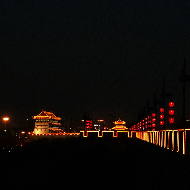 城墙夜景