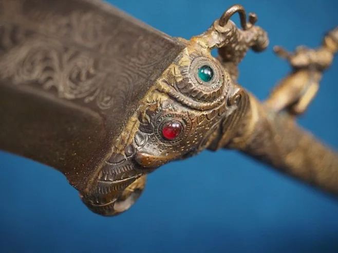 Indian Sindh or Oudh Bhuj (भुज) Axe Sword dagger 19th C. - Arms And ...