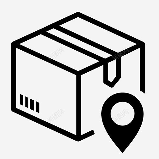 包裹追踪邮寄包裹服务图标 标识 标志 UI图标 设计图片 免费下载 页面网页 平面电商 创意素材-花瓣网