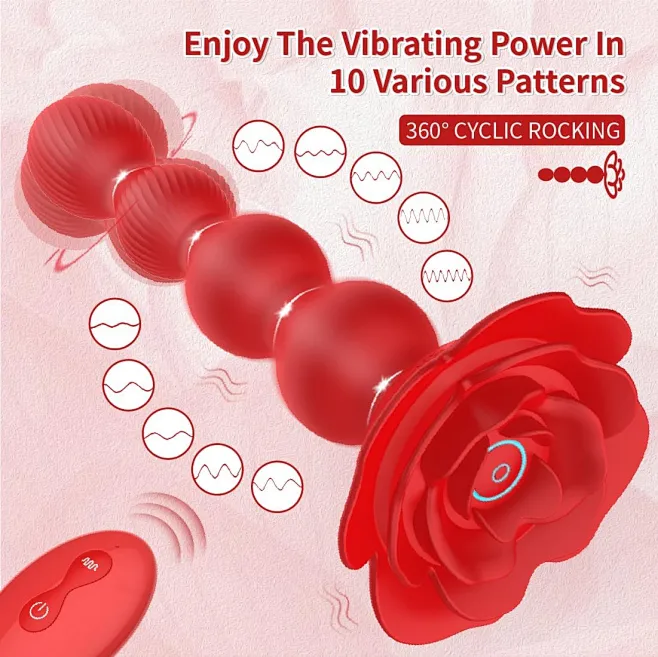 Amazon.com: Anal Beads Anal Butt Plug,10 Rotate Twist and Vibrating ...