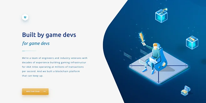 MagnaChain - ICO Landing Page : Landing page for incoming blockchain platform and ecosystem that ...