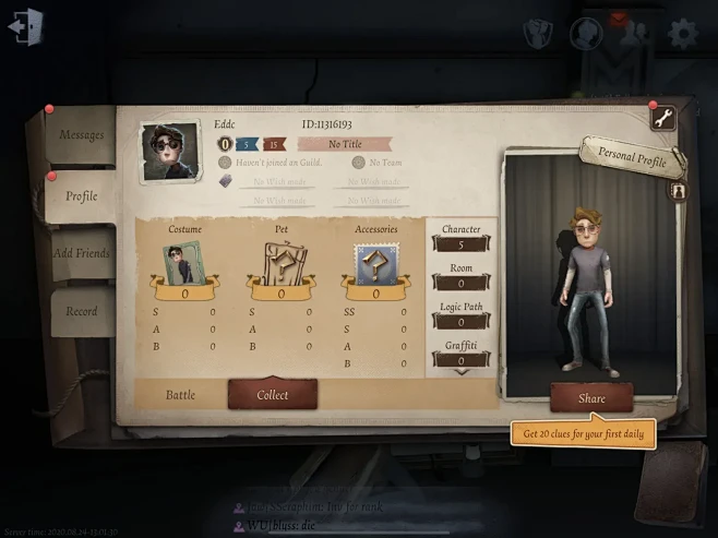 第五人格-Identity V-游戏截图-GAMEUI.NET-游戏UI/UX学习、交流、分享平台-花瓣网