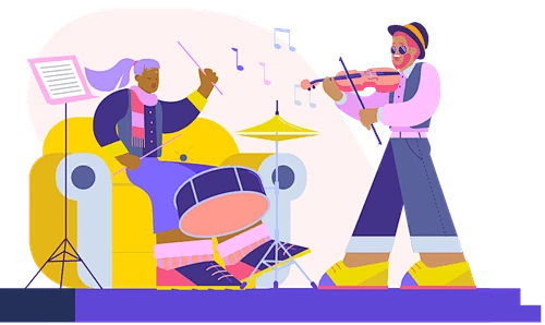 The Band by Nora Toth - Illustrations on Blush : An illustration kit ...