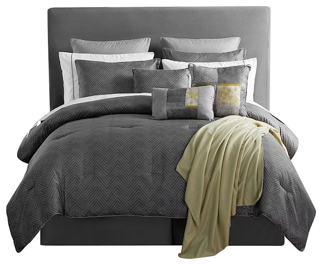Chandler 16-Piece Comforter Set, King contemporary-comforters-and ...