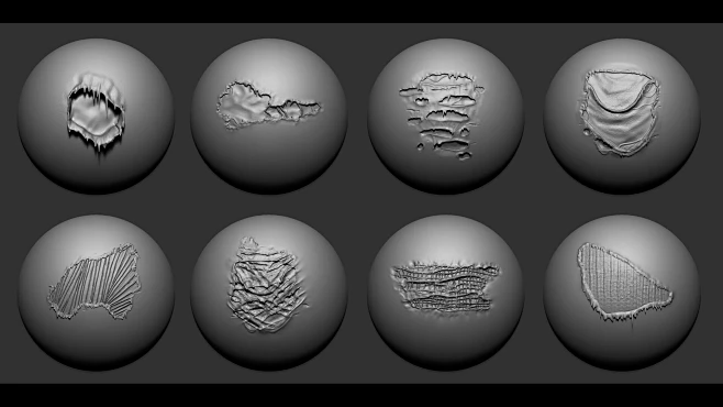 Zbrush - Cloth Damage VDM Brush, Nicolas Swijngedau : https://www ...