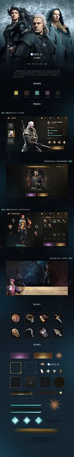 THE WITCHER 3: THE UI VISUAL ART : From April 2013 and over 2 1/2 years ...