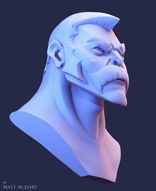 The Captain, Matt McDaid more ZBrush practice. (c1518图片_欧美画风角色图片素材-花瓣网