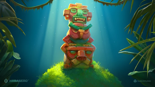 Totem Towers, Yarki Studio : Welcome to the bright jungle backgrounds ...