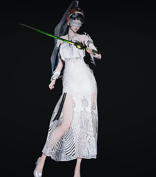 #HS2 HS2永劫无间白蛇服装mod - djlrtk的插画