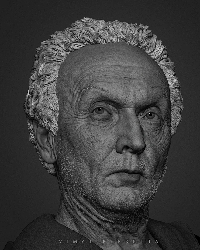 Jigsaw- John Kramer, Vimal Kerketta : Hey guys, likeness sculpt of John ...