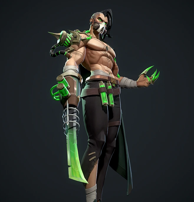 Cyborg Revenge Squad Assassin - 3D Game Character Modeling-花瓣网