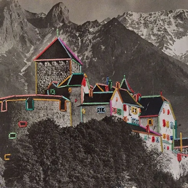 意大利艺术家 Francesca Colussi Cramer 对旧照片的二次创作 | colussicramer.bigcartel.com ...