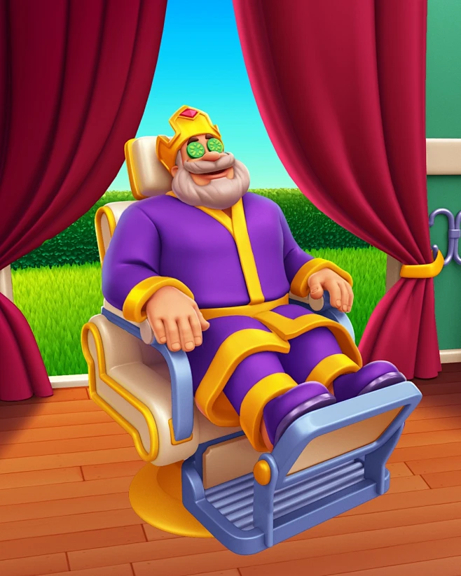 Photo by Royal Match on April 13, 2025. May be a cartoon of chair and ...