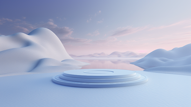 ls7623_Surrealism_C4D_minimalist_stage_designs_a_clean_backgrou ...