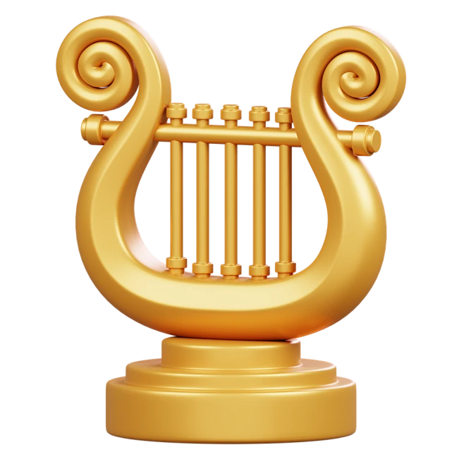 Lyre 3D Icon - Free Download Culture & Religion 3D Icons | IconScout-花瓣网