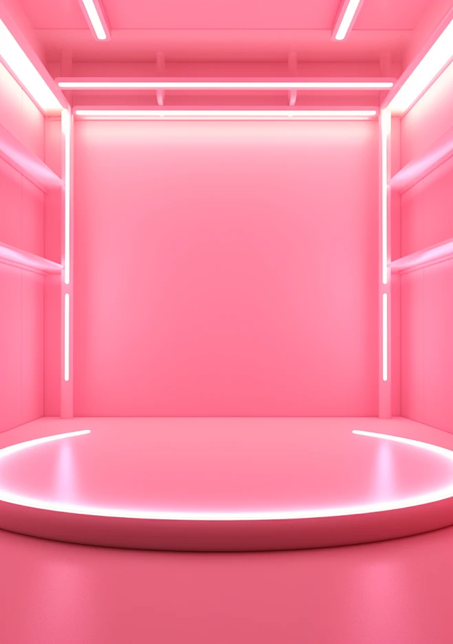 top with a light, stage background, pink background, backstage ...