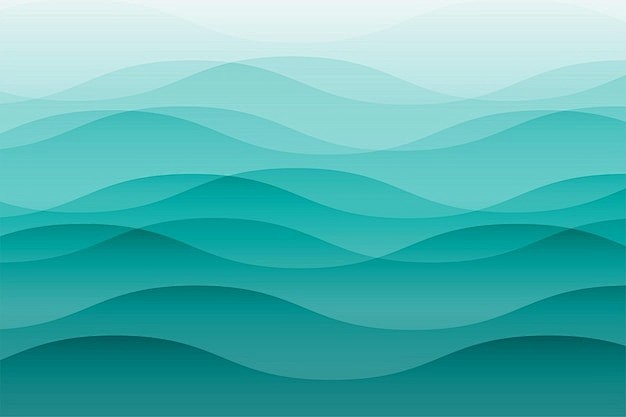 蓝色波纹波浪背景矢量图设计素材