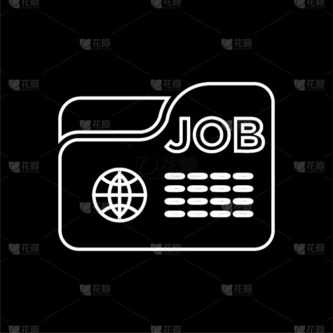 Job file document icon vector素材-花瓣网