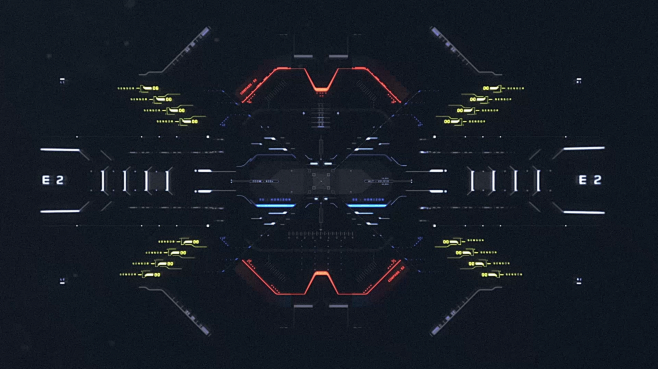 UI FUI vfx motion VJ reticle HUD future Scifi GUI
