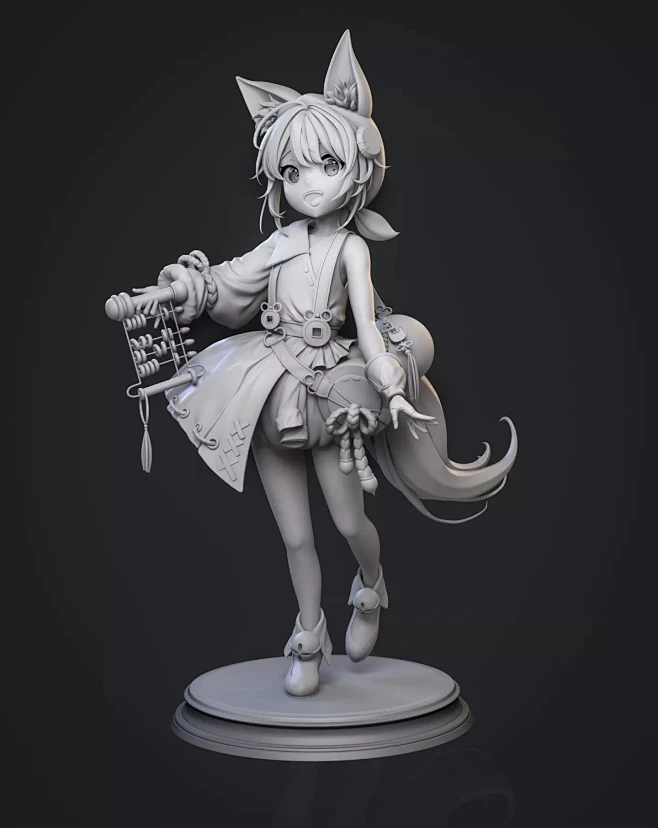 翼次方3D二次元日漫班wip作品更-0925-原创白模作品-微元素 - Element3ds.com!-花瓣网