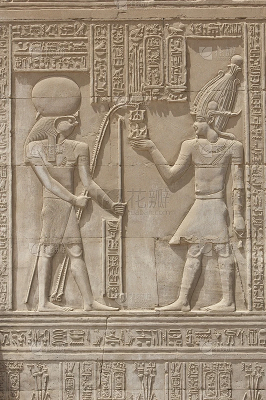 墙,雕刻物,埃及,寺庙,平衡折角灯,垂直画幅,旅游目的地,符号,古老的,法老素材-花瓣网