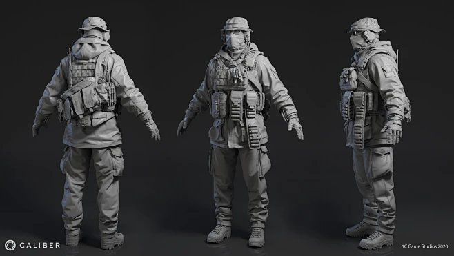 Caliber - TFB - High Poly-花瓣网