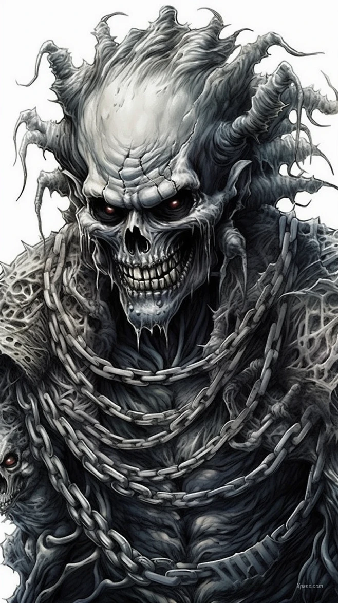 AI绘画_Prompts_speedneeds_an_image_of_a_monster_holding_chains_with_a ...