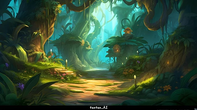 400张场景概念图，MJ一条关键词就能轻松搞定-AIGC绘画-微元素 - Element3ds.com!-花瓣网