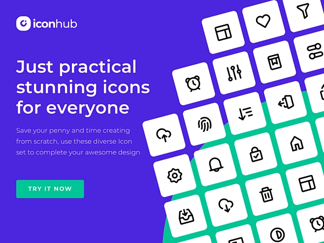 Iconhub - Free and fully customized beautiful icons-花瓣网