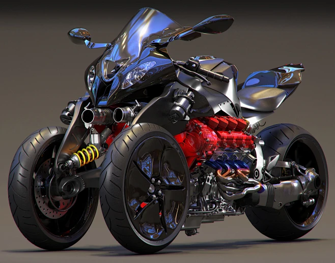 V8 Motorcycle, Ying-Te Lien : Concept bike modeling Tutorial Now ...