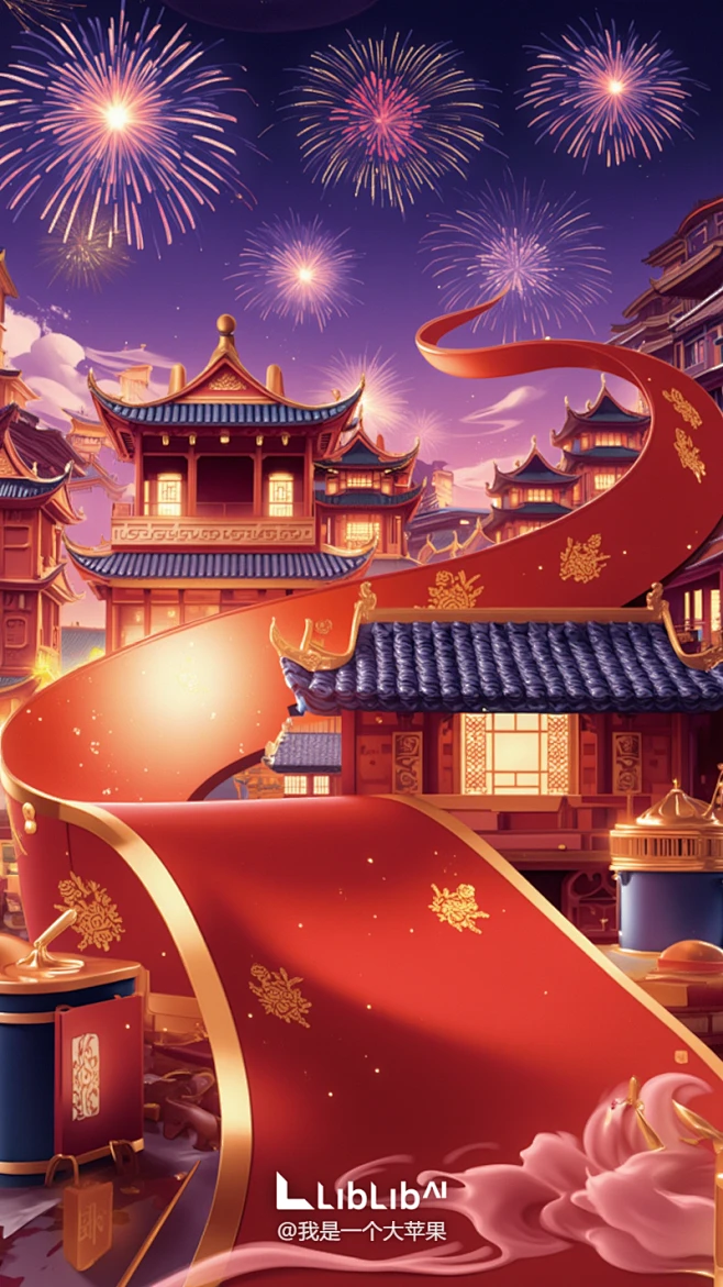 【F1课程作业】年货节课程作业_年货节展台氛围-LoRA-爱吃榴莲-LiblibAI-花瓣网