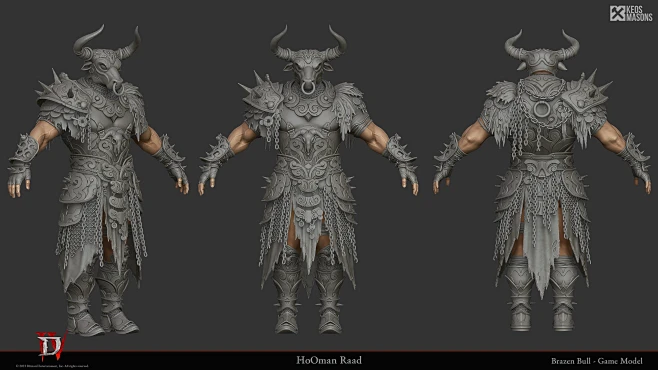 Diablo IV - Brazen Bull - Store Armor-花瓣网
