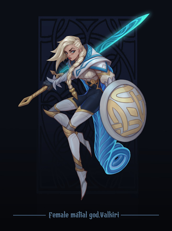 女武神瓦尔基里。, Gi gue : Female martial god. Valkiri