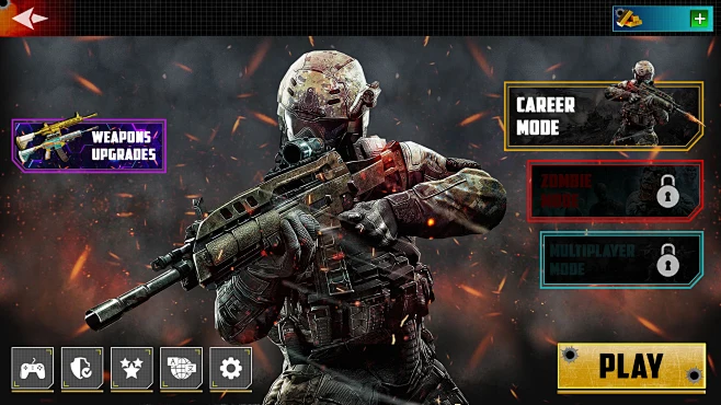 shooting shooting game Fps game UI shooting game ui FPS fps ui-花瓣网