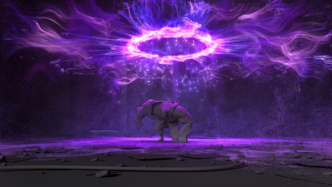 Magic portal and shield vfx , Nadezhda Odinokova : Houdini test vfx