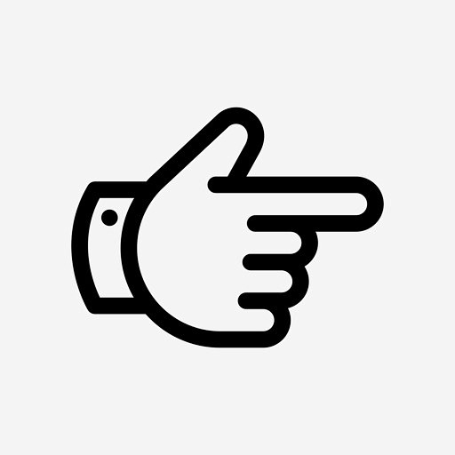 右指向指针指图标_88ICON https://88icon.com 右 指向 指针指 右指 个人 导航 按 右箭头 手势