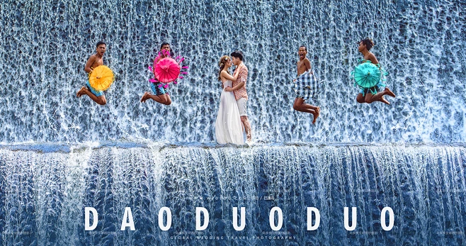 新：乌布瀑布_普吉岛婚纱照_岛多多婚纱摄影-花瓣网