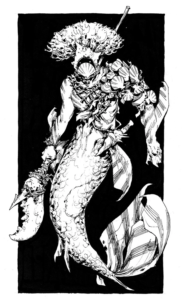 Mermay sketches, Andrew Mar : Ink-花瓣网