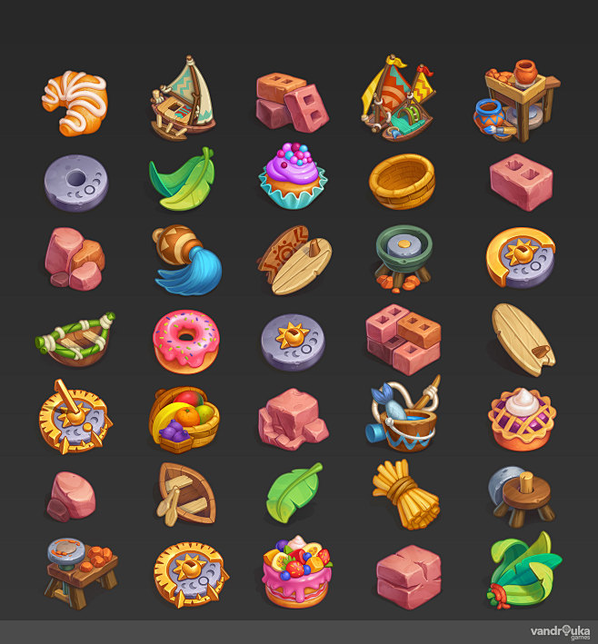 2D art artwork casual chips Digital Art game Game Art Merge mobile